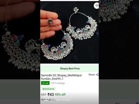 #trending #shopsy #fashion #earings         Shopsy 🥳 https://shopsy.app.link/EZW2vatUmqb Click here