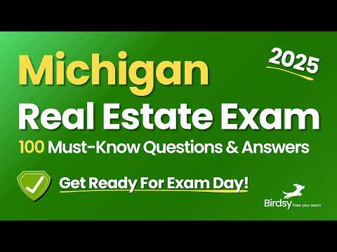 ✅ Pass Your Michigan Real Estate Exam with This 100-Question Review!