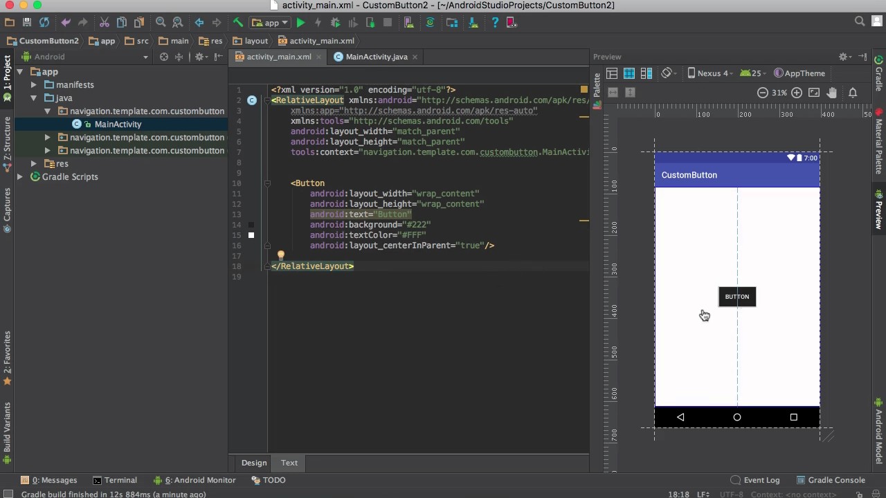 Android Custom Button