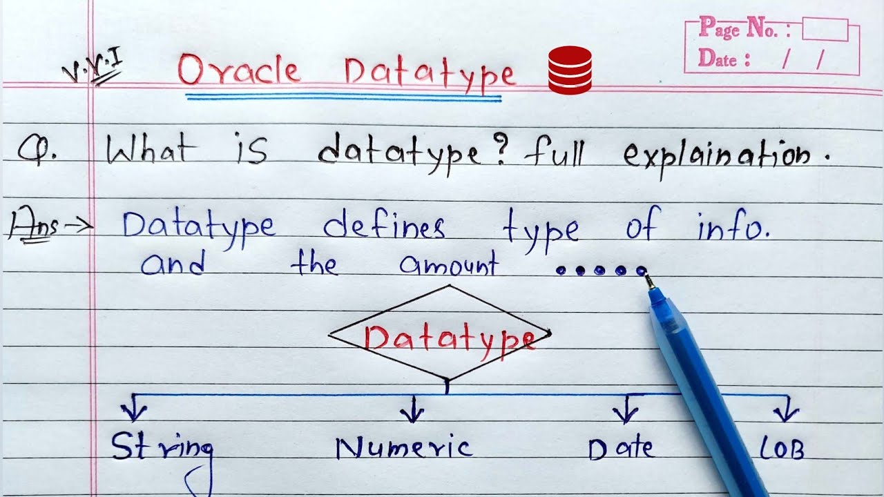 Oracle Data Types | Types of DataType