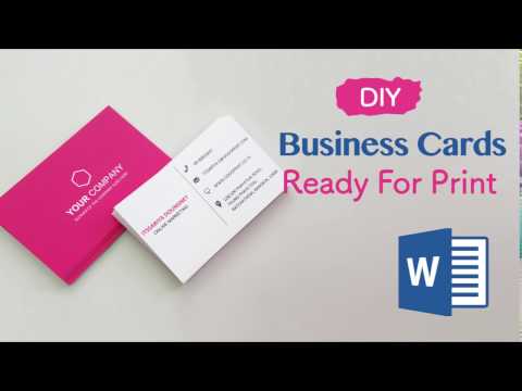 How to Create Your Business Cards in Word - Professional and Print-ready in 4 Easy Steps!