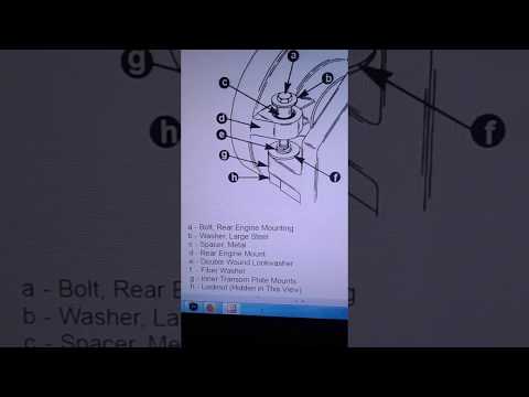 Installing Mecrcruiser rear engine mount/ bushings (Part Three)