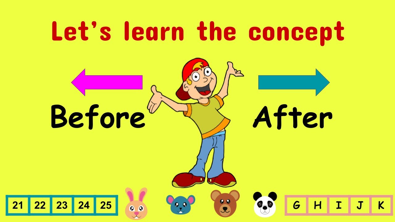Before After Concept | Numbers / Days of the week / Pictures | How to teach ?