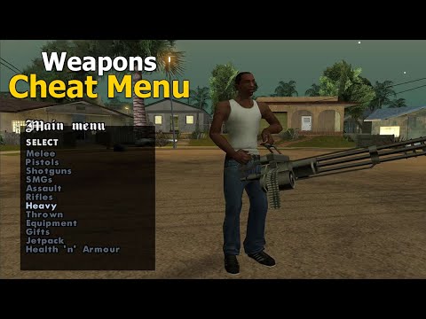 How to Add Weapons Cheat Menu in GTA San Andreas