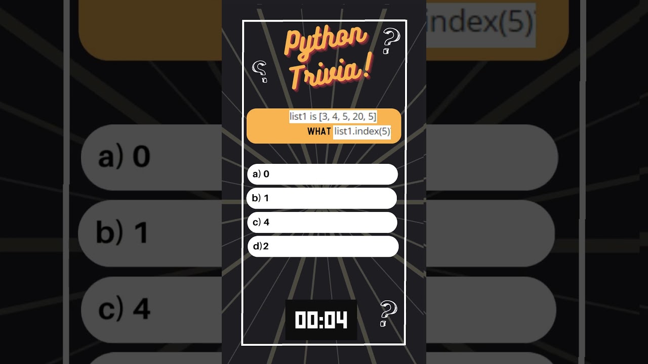 Python Trivia   List 18 #coding #python #techcommunity #shorts #trending #viral #datascience