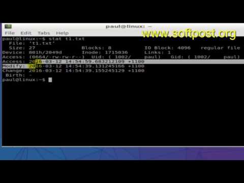 stat command in Mac OSX Terminal