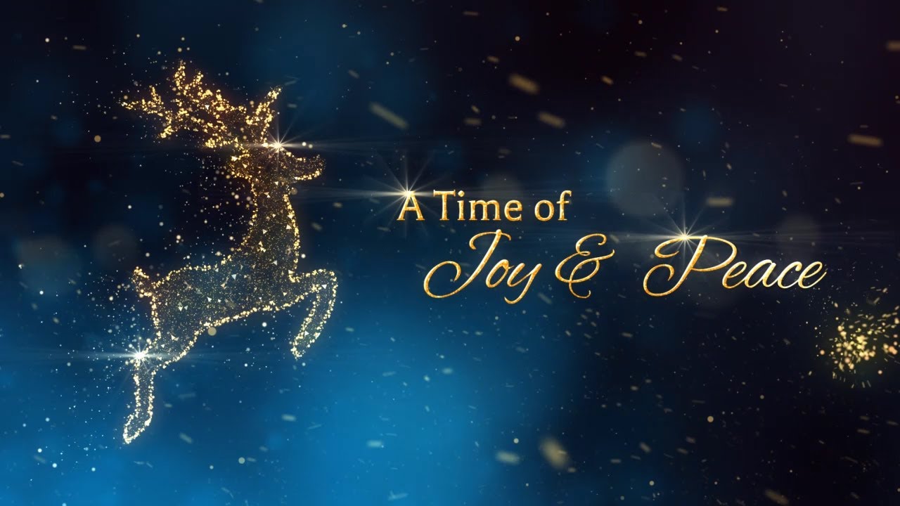 Animated Christmas Card Template - Christmas Is...