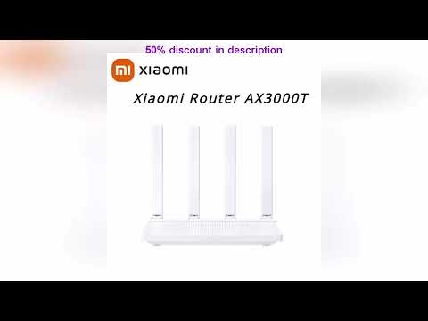 #Original Xiaomi AX3000T Router 2.4GHz 5GHz 1.3GHz CPU 2X2 160MHz WAN LAN LED NFC Connection for