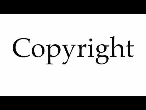 How to Pronounce Copyright