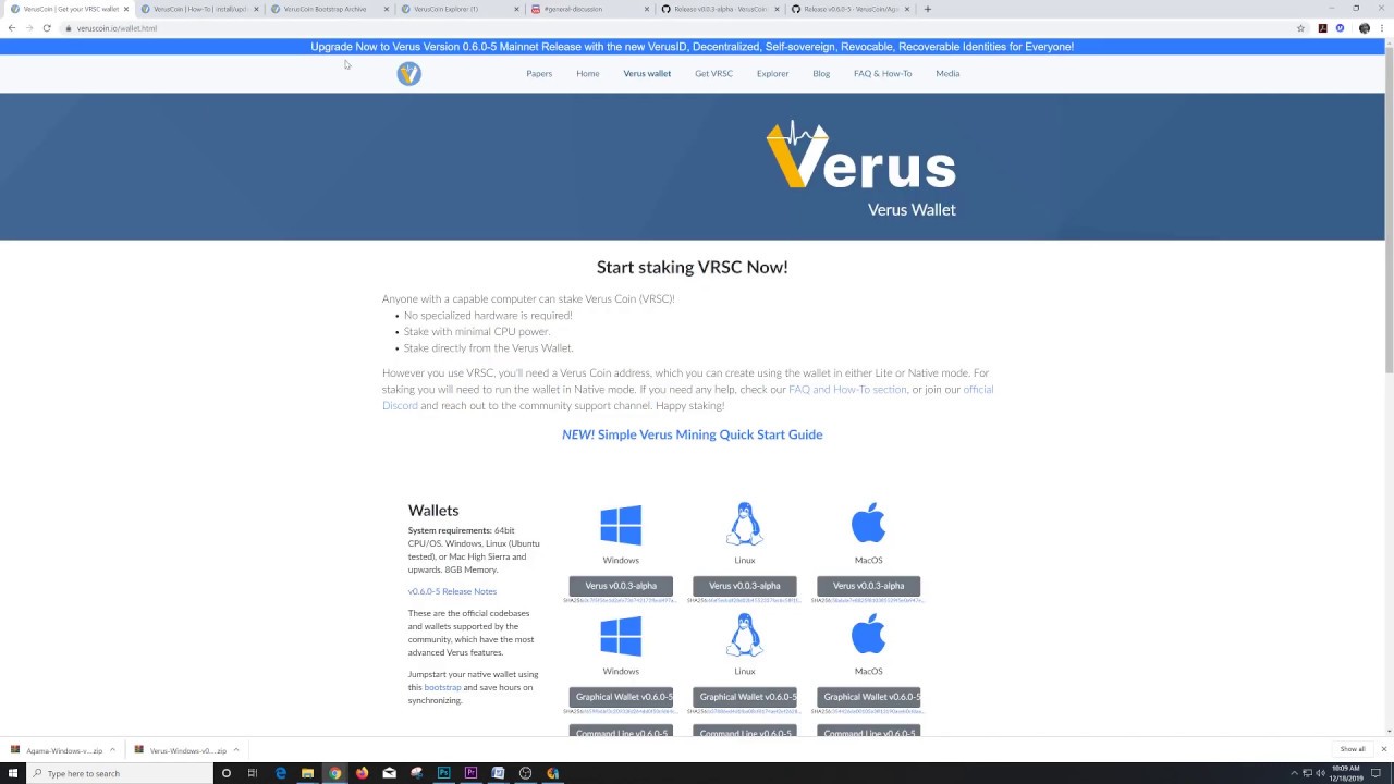 How To Bootstrap The Verus Agama Wallet & Purchase Your First ID