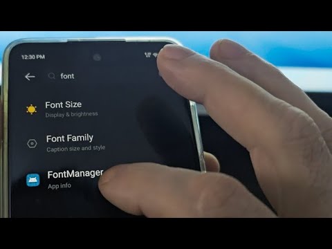 How to change font style in tecno spark go 1S