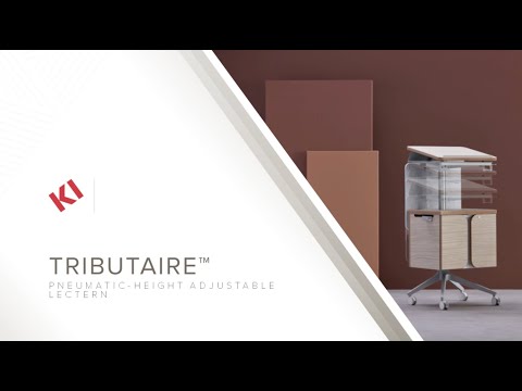 KI Tributaire Height Adjustable Lectern Assembly Video