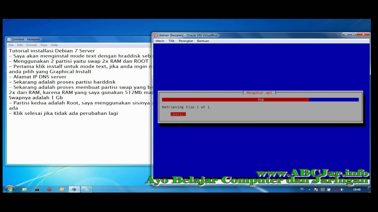 UKK 2016  - Instalasi Debian 7 -  M Asyiq