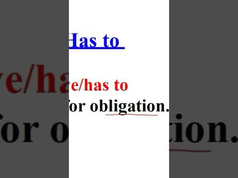 Obligation means??? #has #have #obligations