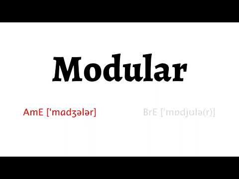 How to Pronounce modular in American English and British Englishmodular