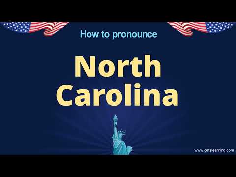 How to pronounce North Carolina in English Correctly