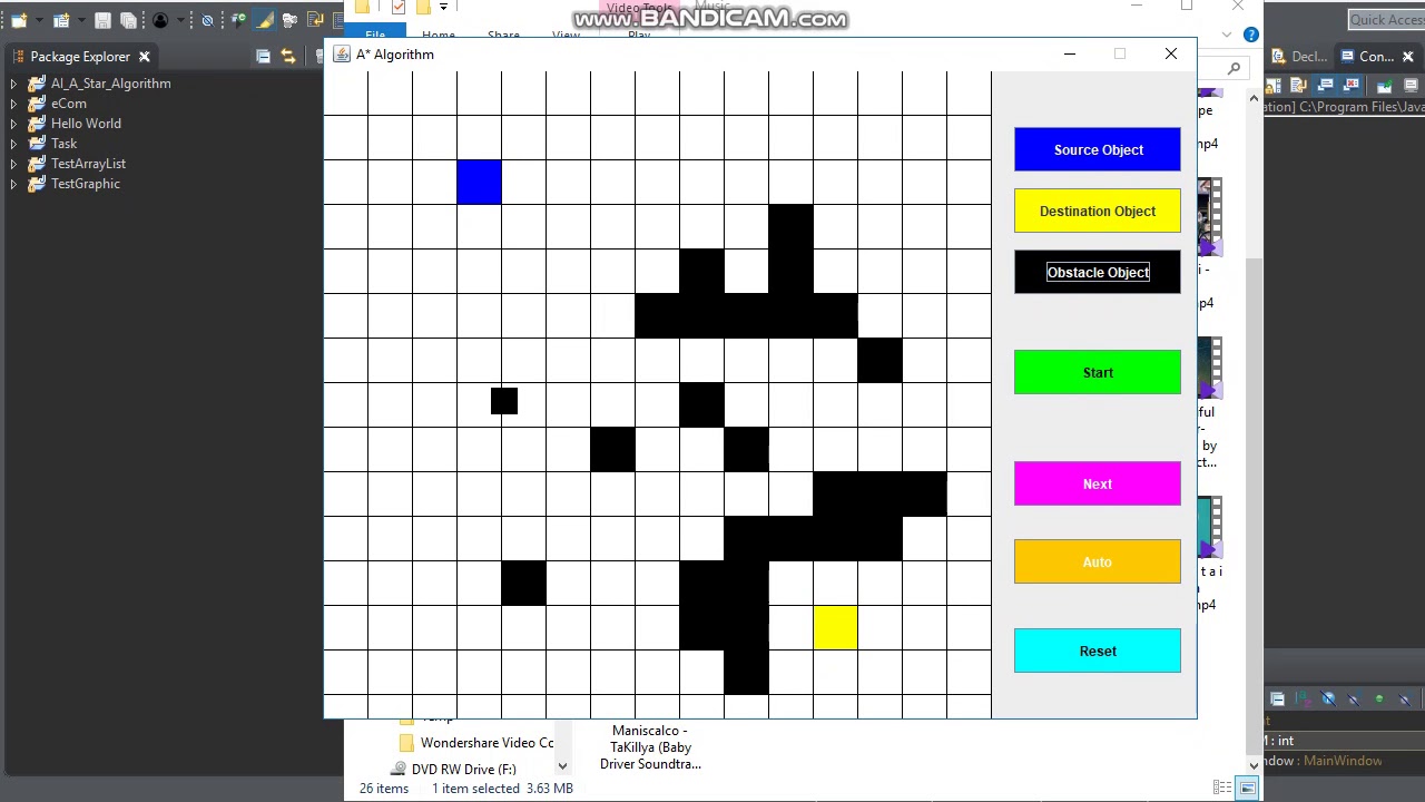 Demo Simulate for Visualization A* Algorithm