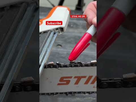 STIHL 2 in 1 chainsaw file! SO EASY!! #shorts