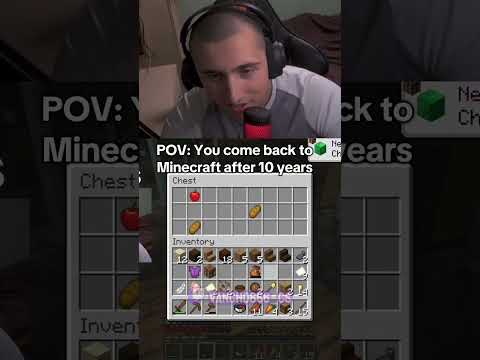 You came back to Minecraft after 10 years #minecraft
