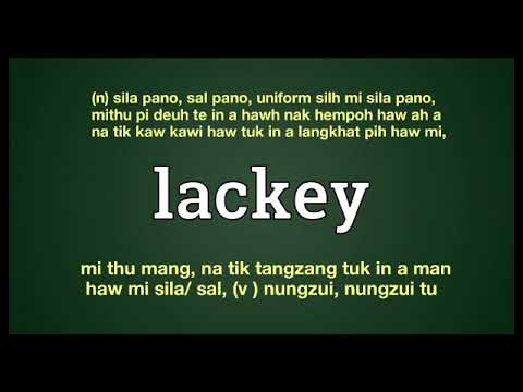 lackey meaning in Ngawn
