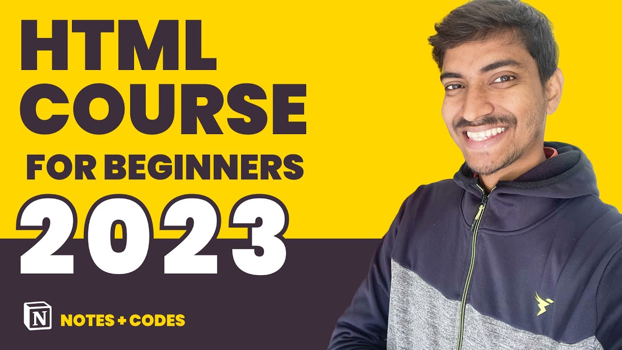 HTML  Course Hindi - Beginner to Pro ( 2023 ) | Notes