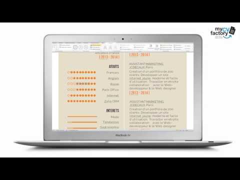 CV Gratuit "Inspiré" by Mycvfactory