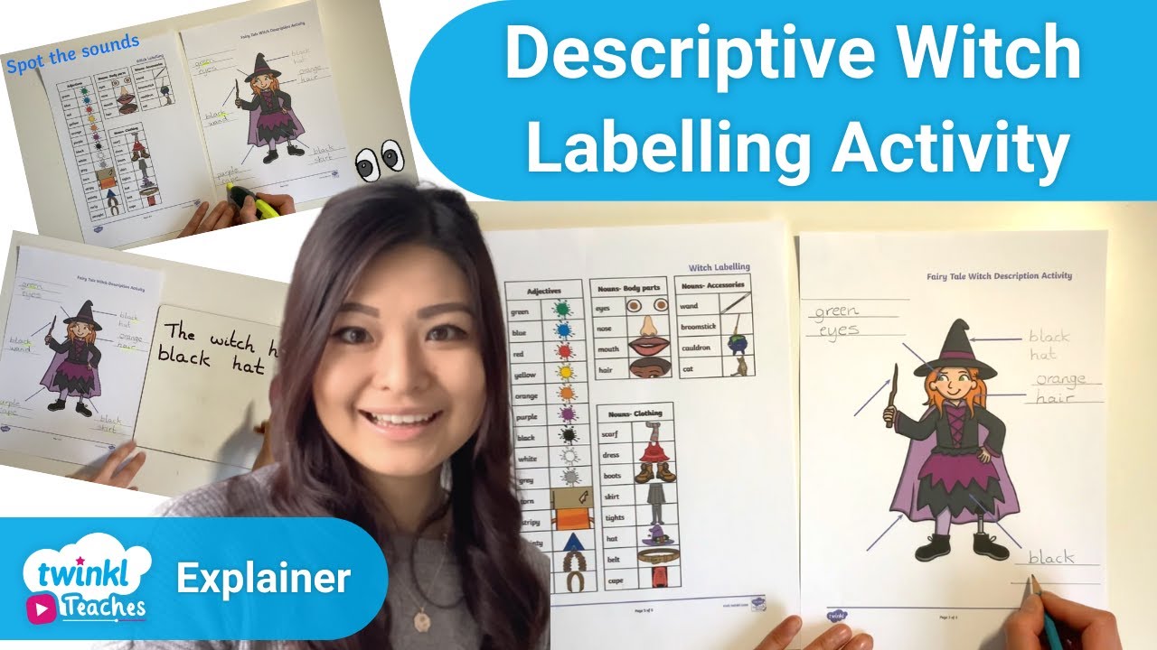 Fairy Tale Witch Descriptive Writing Activity Sheets