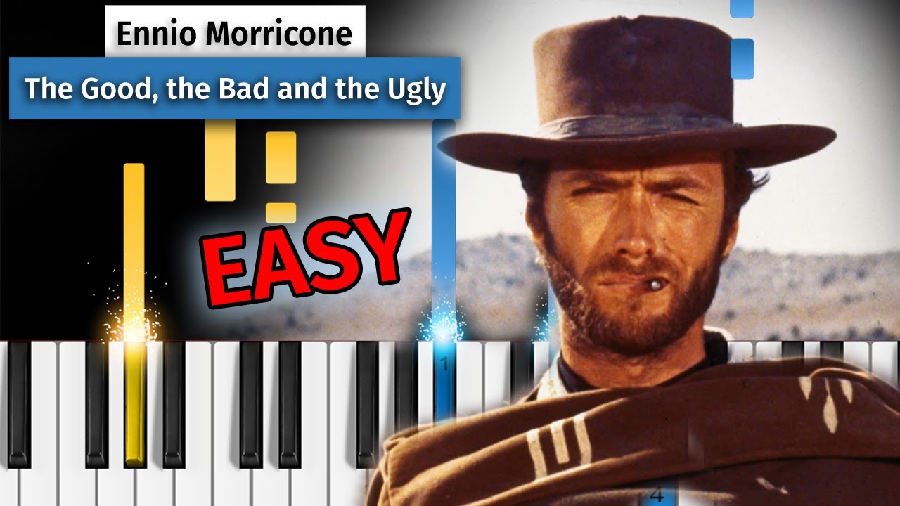 Ennio Morricone - The Good, the Bad and the Ugly - EASY Piano Tutorial