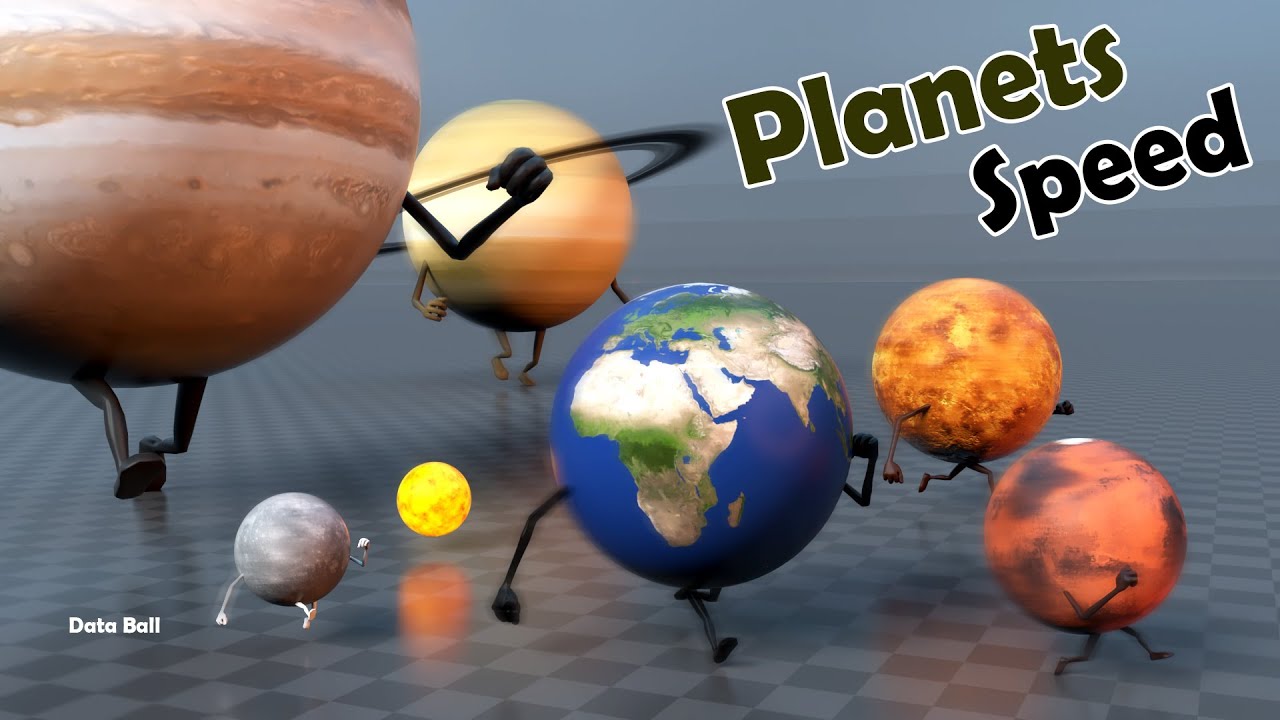 Planets  Speed Comparison | Orbital Velocities of the Planets #speed