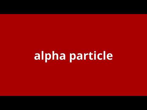 what is the meaning of alpha particle