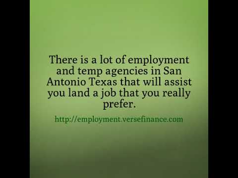 Employment and Temp Agencies in San Antonio Texas: Land the