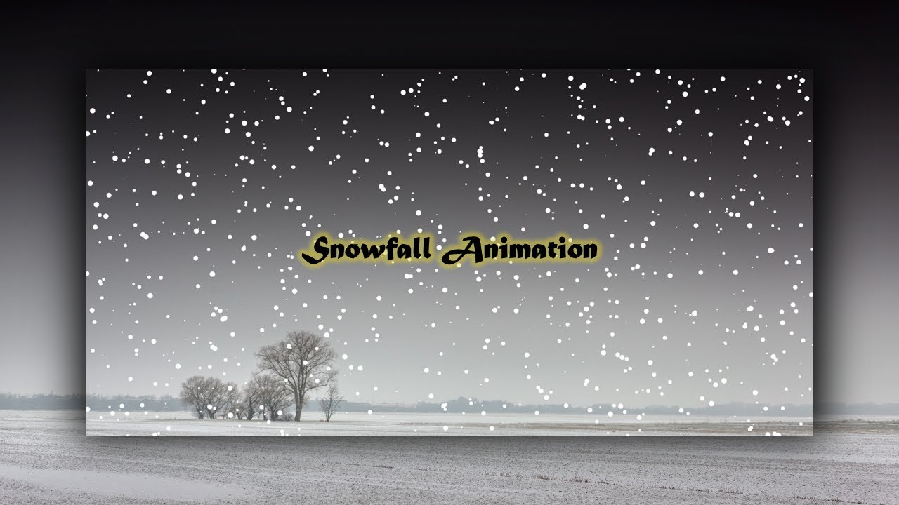 Snowfall Animation Using HTML CSS and JavaScript | Pure Vanilla JavaScript Only