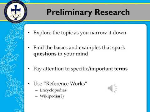 Presentation: Planning & Preliminary Research