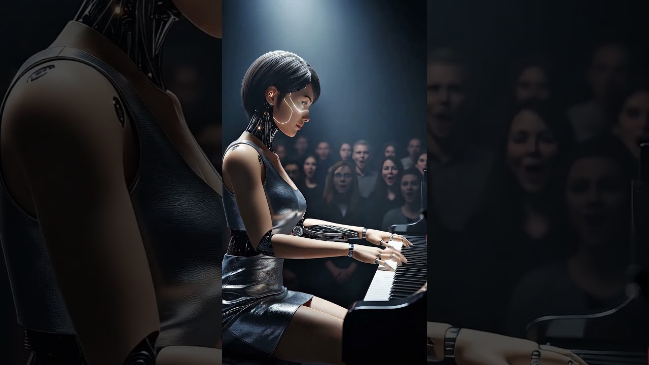 Humanoid Robot Plays Piano Beautifully | Futuristic AI Performance 🎹🤖 #ai #humanoidrobot #robot