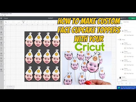 Birthday Cricut Crafts | Custom Cupcake Topper