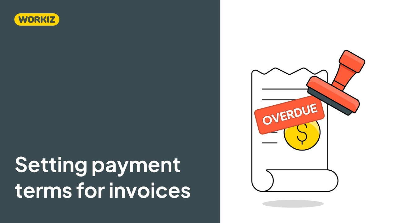 Setting payment terms for invoices
