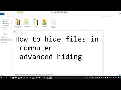 How to Hide files in Computer (Advanced Hiding)