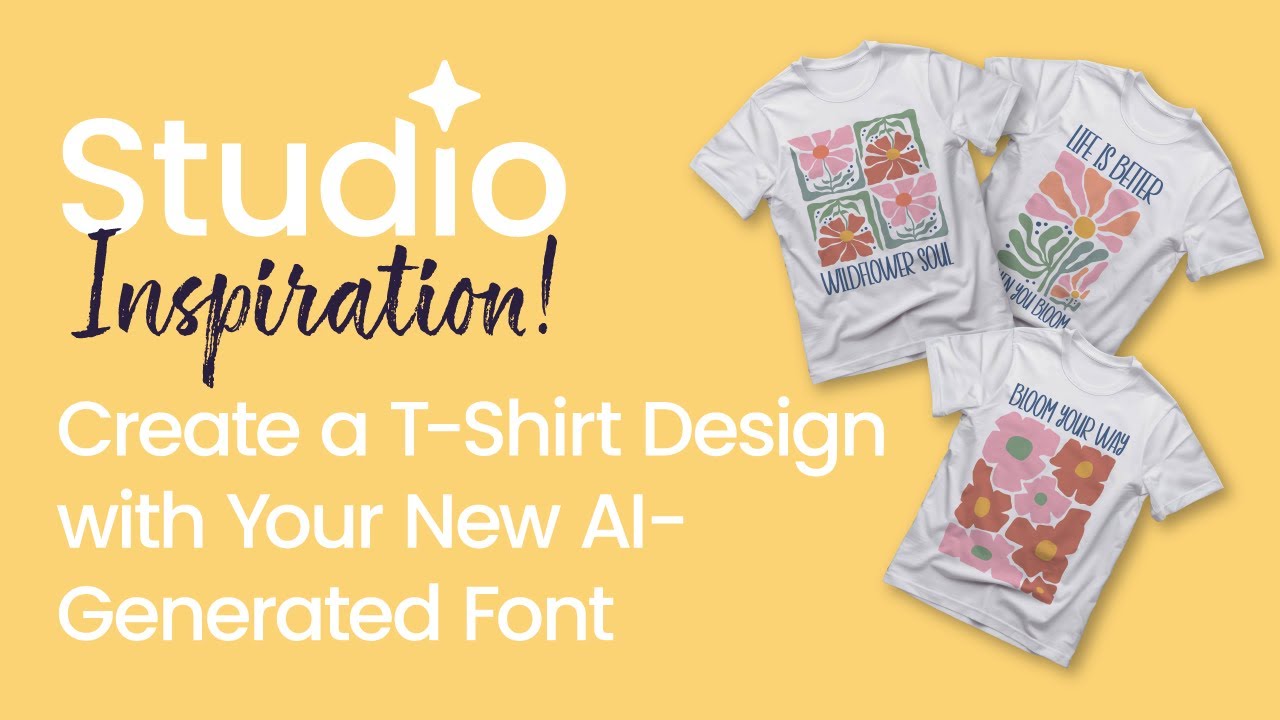 Studio Tutorial: Design a T-Shirt with Your Custom AI Font! 🔠