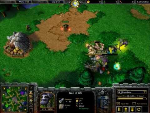 Warcraft 3 2v2 replay / commentary - Hell, Amigo vrs Fly100%, ZoZ pt3