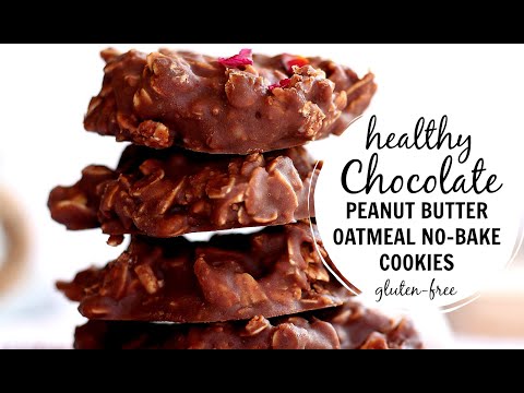 Healthy Chocolate Oatmeal No Bake Cookies | Gluten-Free