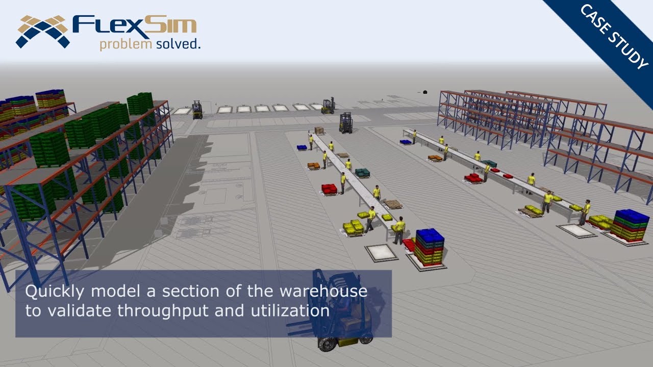 FlexSim Case Study: Sortation Line Analysis