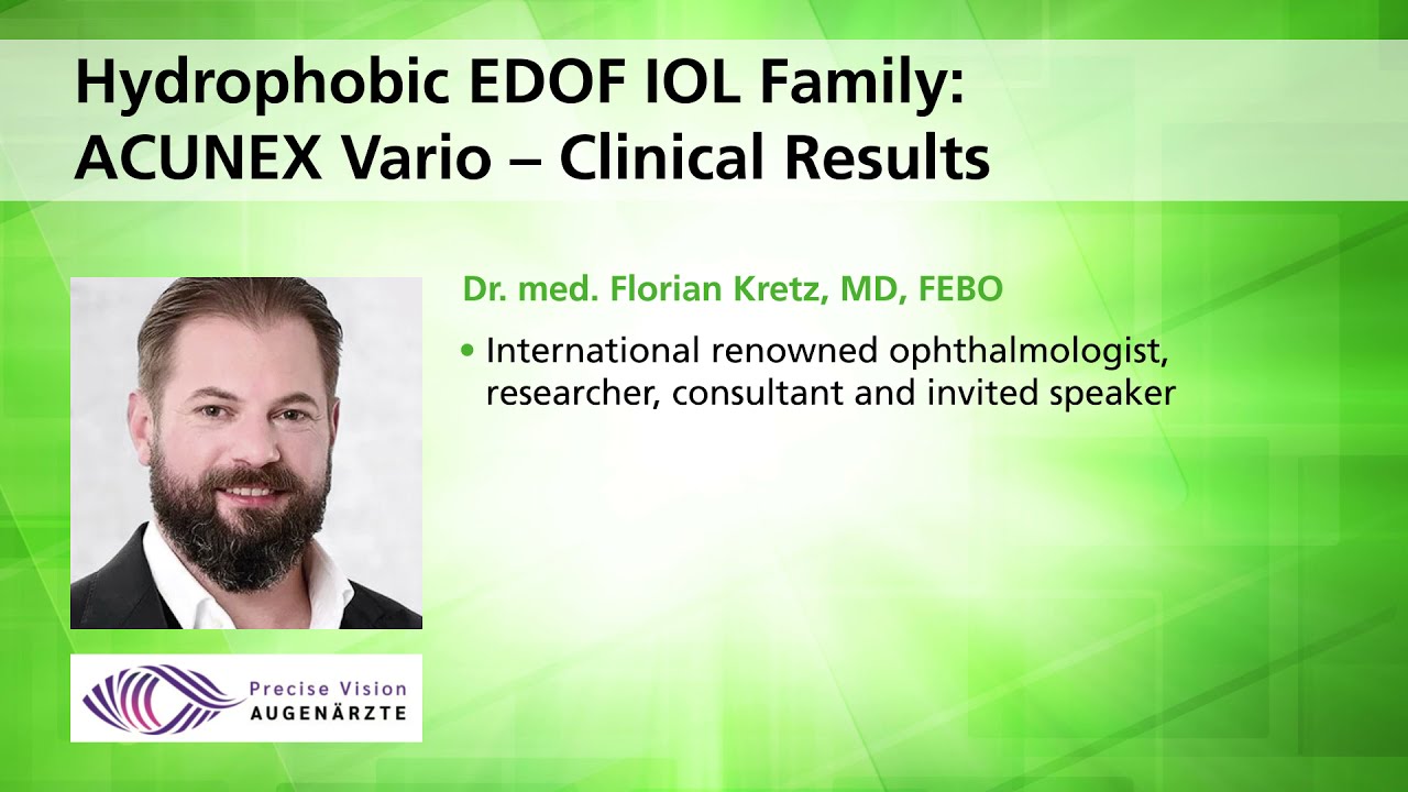 EDoF IOLs - Teleon Booth Talk with Dr. Florian Kretz (ESCRS 2021)