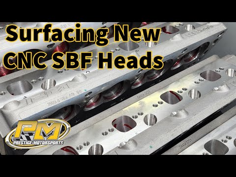 Surfacing Hand Developed HR200 Small Block Ford Heads at Prestige Motorsports
