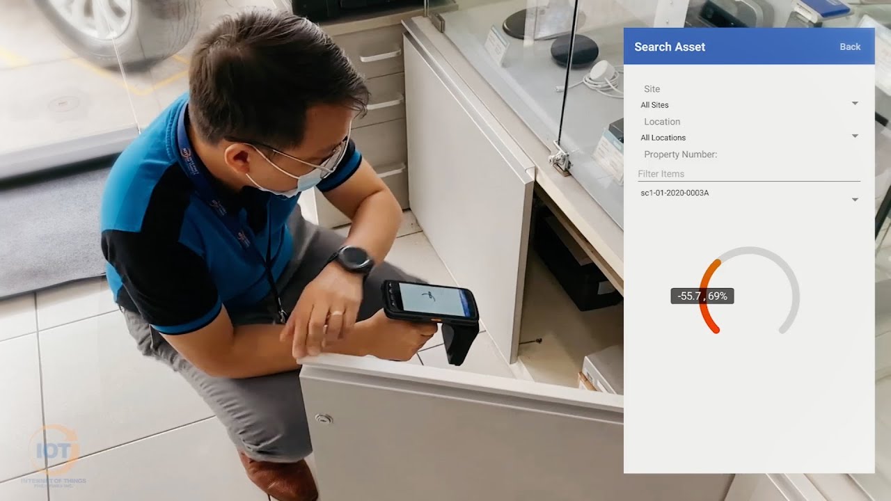 How to find an asset using IOT-AIMMIS Mobile application on a Mobile RFID Handheld Device