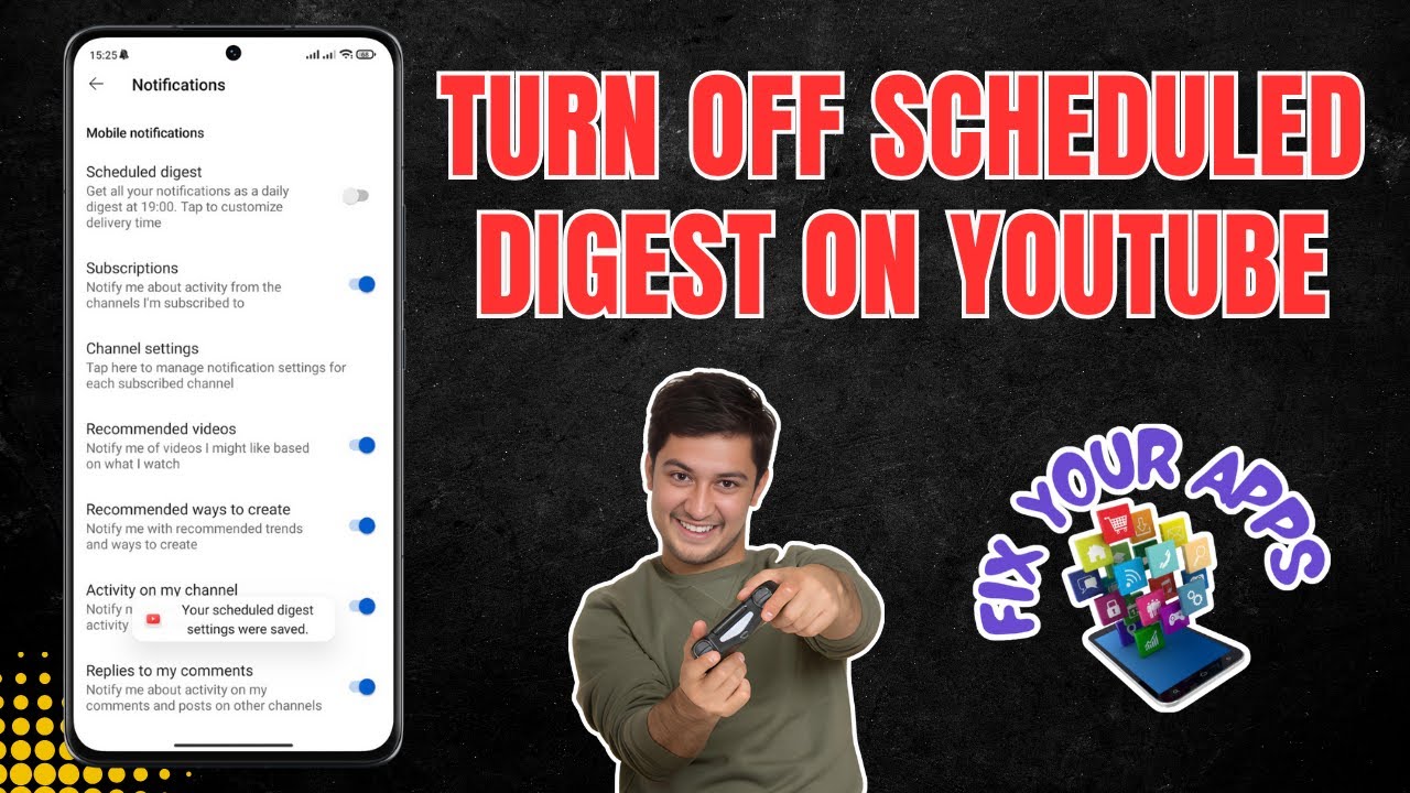 How to Turn Off the Scheduled Digest on YouTube