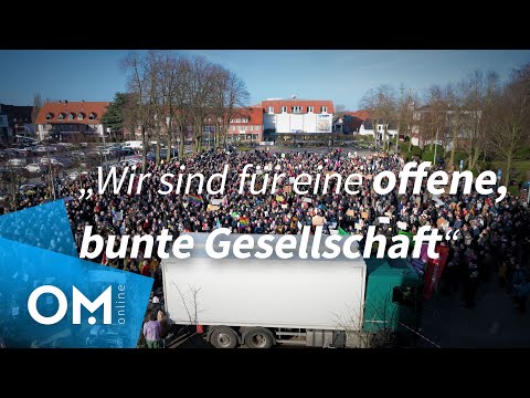 3000 Menschen demonstrieren in Cloppenburg für Demokratie und Vielfalt