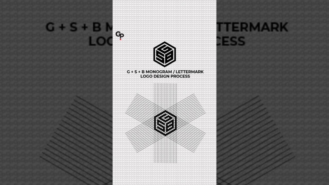 G + S + B Lettermark | Monogram Logo Design Process in Adobe Illustrator #logodesign #speedart