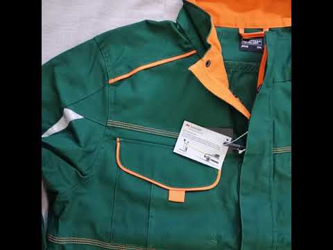 Arbeitsjacke Berufsbekleidung Jacke Gartenbaujacke Gartet James Nicholson grün orange