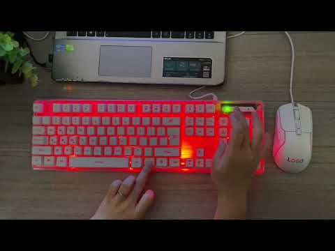 GKMC-707T New RGB Backlight Gaming Keyboard Mouse Combo #esuntec #gaming #gamingkeyboard#gamingmouse