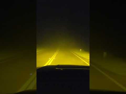Testing Morimoto 4 Banger foglights in fog.